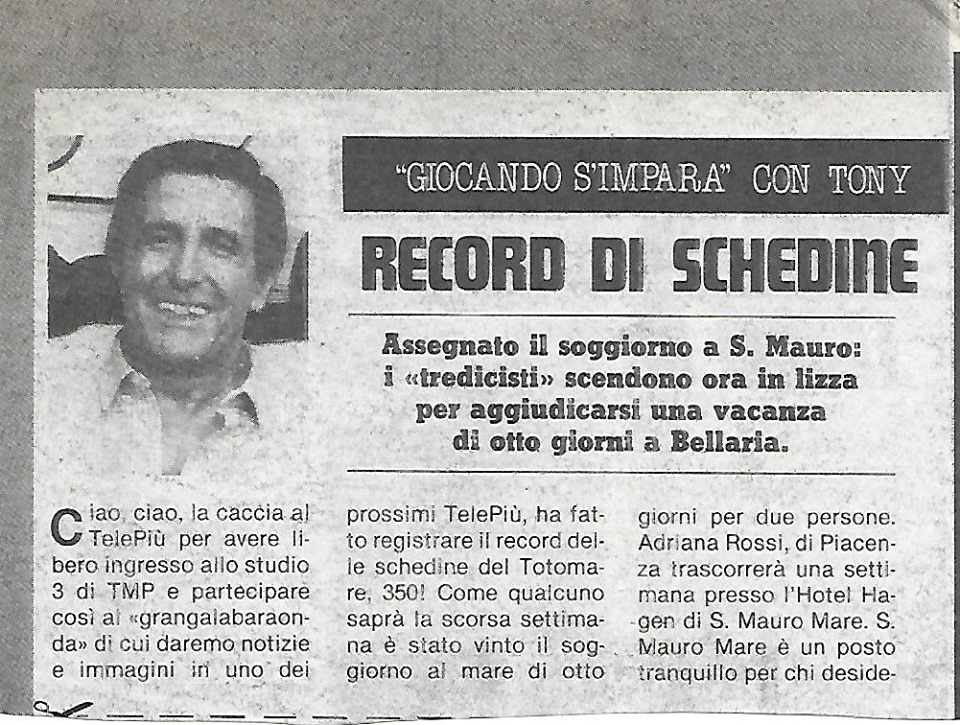 E’ morto Tony Martucci – MASSIMO EMANUELLI